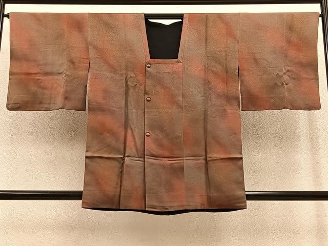 平和屋着物＃道行コート　リバーシブル　暈し染め　正絹　逸品　BAAT8961gt