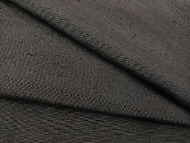 平和屋着物＃男性　羽織　紬　蝋色　正絹　逸品　BAAT8992gt