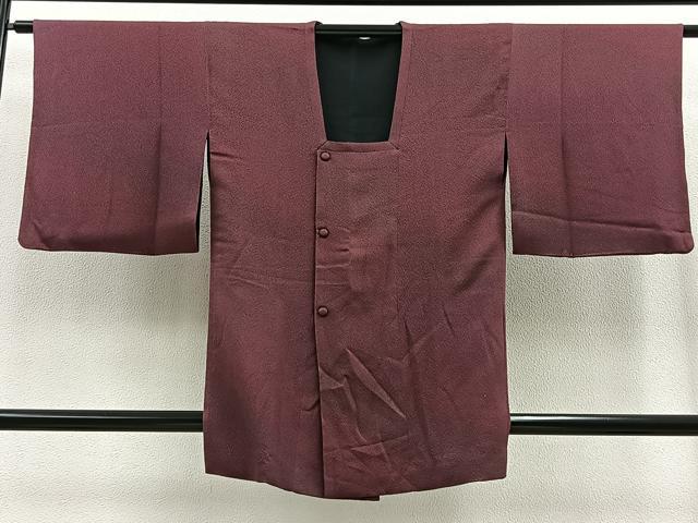 平和屋着物＃道行コート　ロング丈　リバーシブル　暈し染め　正絹　逸品　BAAT9000gt