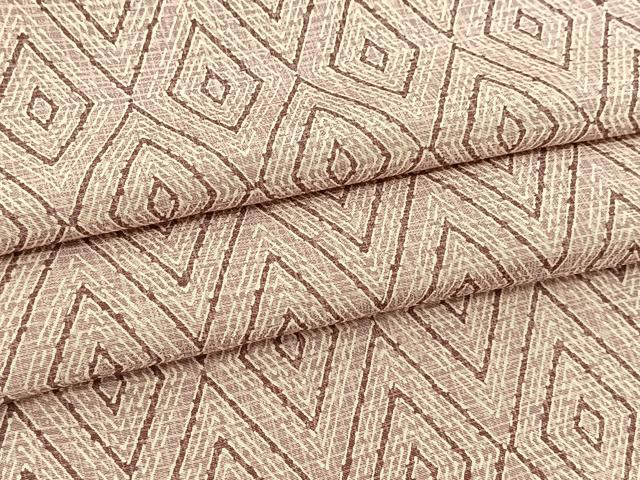 平和屋着物▽上質な小紋　単衣　入子菱文様　正絹　逸品　BAAT9040yc