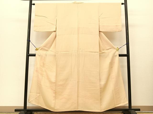 平和屋着物▽訪問着　単衣　入子菱青海波　正絹　逸品　BAAT9059yc