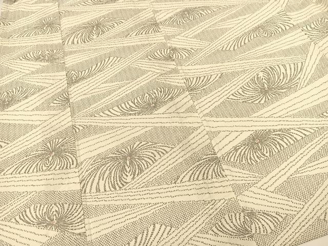 平和屋着物▽小紋　単衣　切嵌乱菊文　洗える着物　BAAT9066yc