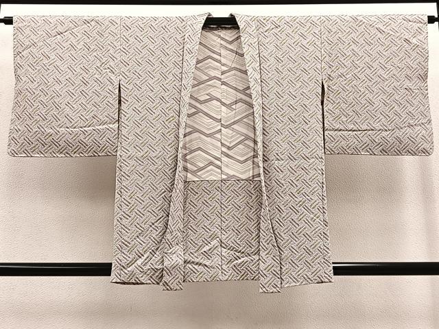 平和屋着物＃羽織　総絞り　網代文様　正絹　逸品　未使用　BAAT9243gt