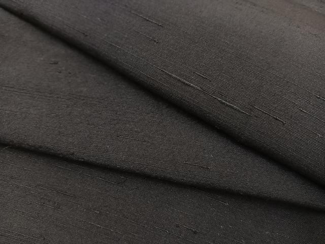 平和屋着物＃男性　長羽織　紬　羊羹色　正絹　逸品　BAAU0010gt