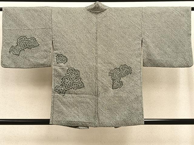 平和屋着物＃羽織　総絞り　蔦の葉文　正絹　逸品　BAAU0020gt