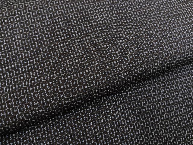 平和屋着物＃男性 長羽織 本場大島紬 100亀甲 総詰め 正絹 逸品 BAAU0032gt