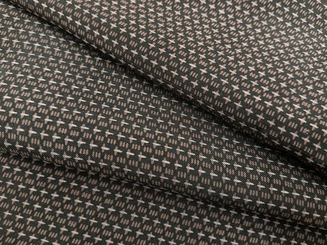 平和屋着物＃男性　長羽織　本場染大島紬　十字文様　正絹　逸品　未使用　BAAU0034gt