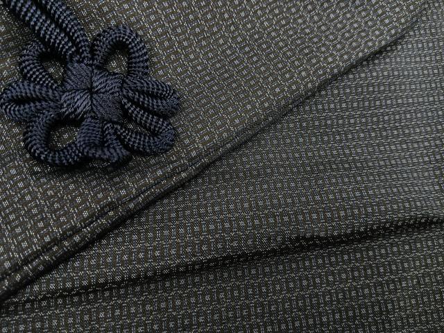 平和屋着物＃道中着 本場大島紬 単衣 総絣 正絹 逸品 BAAU0100gt