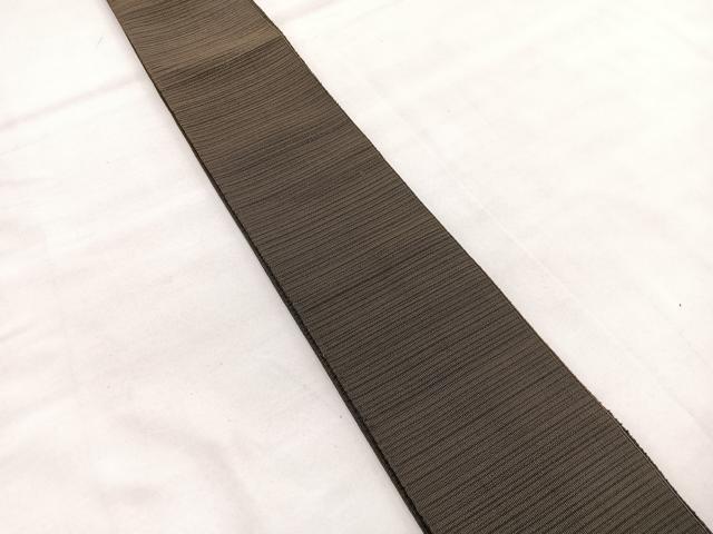 平和屋着物○男性 爪掻き本綴れ 角帯 縞 正絹 逸品 BAAU1858hv