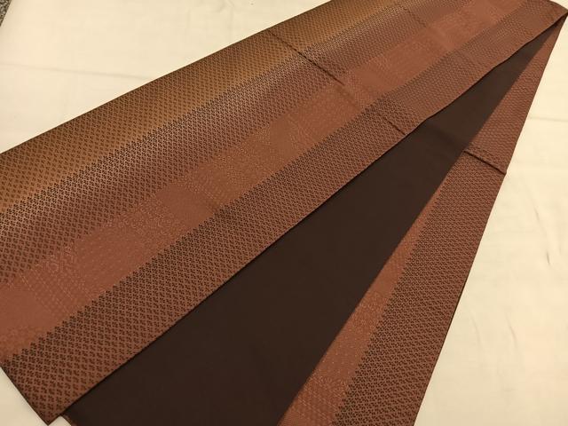 平和屋着物●本場縞大島紬　全通柄袋帯　有職花間道　正絹　逸品　未使用　BAAU1866hv