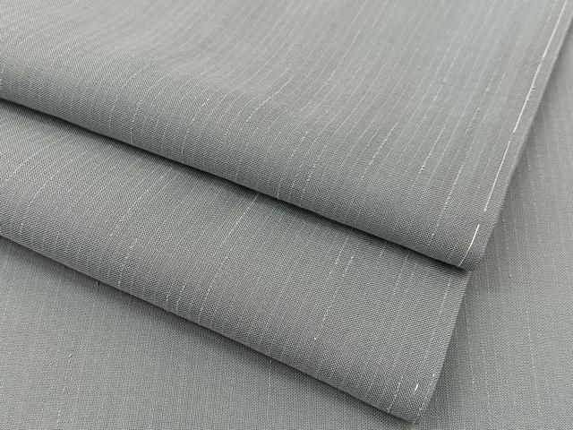 平和屋着物＊夏物　紗紬　縞　正絹　逸品　未使用　BAAU3433hj