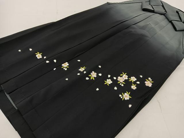 平和屋着物●女性　行灯袴　総刺繍　桜　暈し染め　金糸　洗える着物　BAAU3743hj