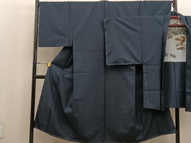 平和屋着物●男性　本場大島紬　アンサンブル　100亀甲　総詰め　正絹　逸品　未使用　BAAU4429mz