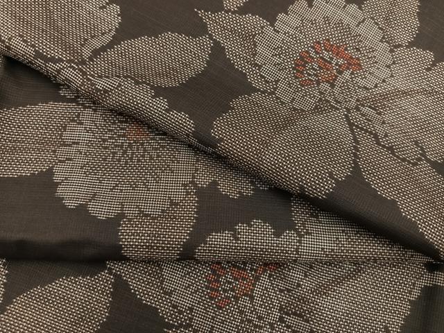 平和屋着物●本場大島紬　ロング丈　9マルキ　カトレア　正絹　逸品　BAAU4618gt