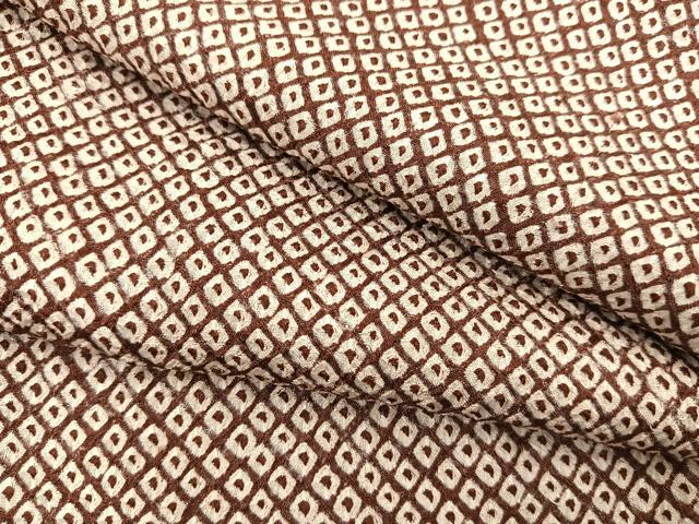 平和屋着物●大変加工の良い総絞り小紋　正絹　逸品　BAAU4639gt