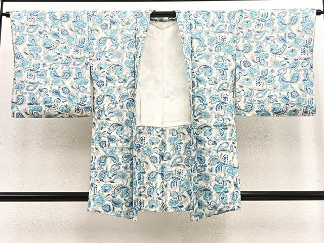 平和屋着物＃羽織　ペイズリー柄　正絹　逸品　BAAU4690gt