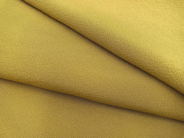 平和屋着物●上質な色無地　青朽葉色　ロング丈　正絹　逸品　BAAU4754gt