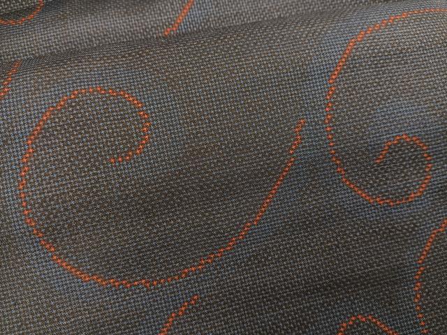 平和屋着物○本場大島紬 7マルキ 唐草文 正絹 逸品 未使用 BAAU4769gt 平和