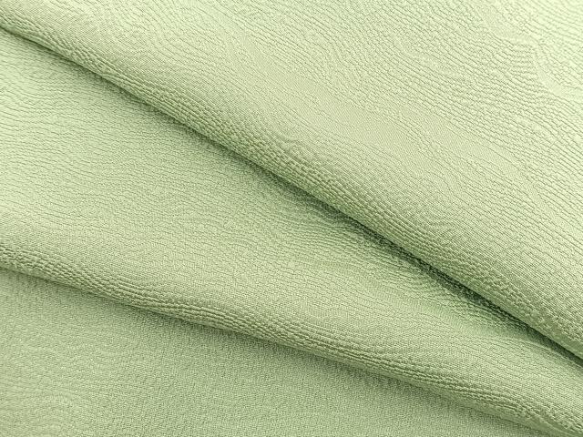 平和屋着物●上質な色無地　小波地紋　夏虫色　正絹　逸品　BAAU7107gt