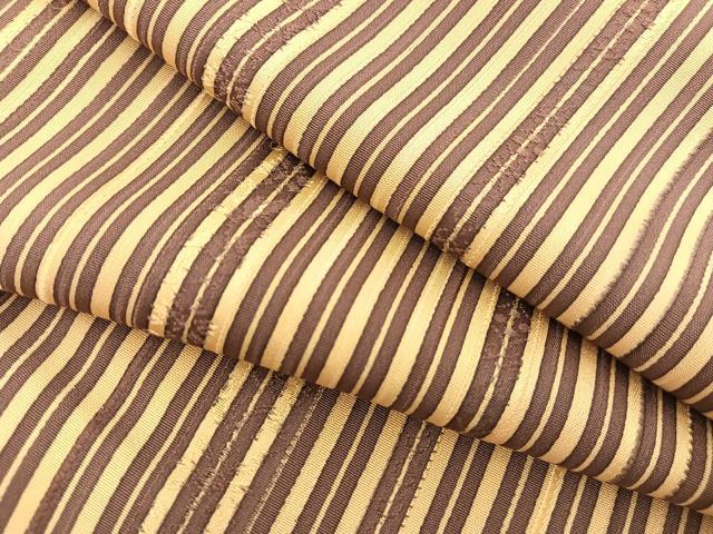 平和屋着物●上質な小紋　縞　正絹　逸品　BAAU7146gt