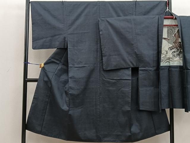 平和屋着物●男性　本場大島紬　アンサンブル　100亀甲　総詰め　正絹　逸品　BAAV0048mz