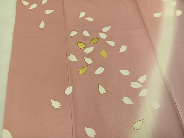 平和屋着物○豪華振袖 駒刺繍 舞花弁 暈し染め 金彩 正絹 逸品