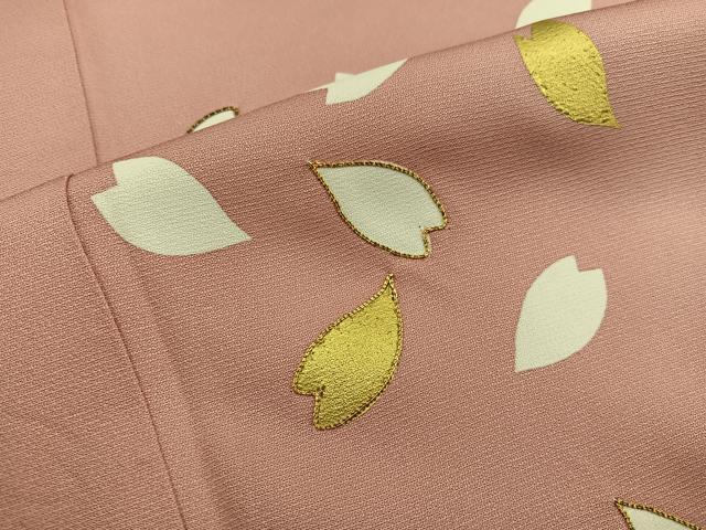 平和屋着物●豪華振袖　駒刺繍　舞花弁　暈し染め　金彩　正絹　逸品　BAAV0502mz 平和屋着物○豪華振袖 駒刺繍 舞花弁 暈し染め 金彩 正絹 逸品