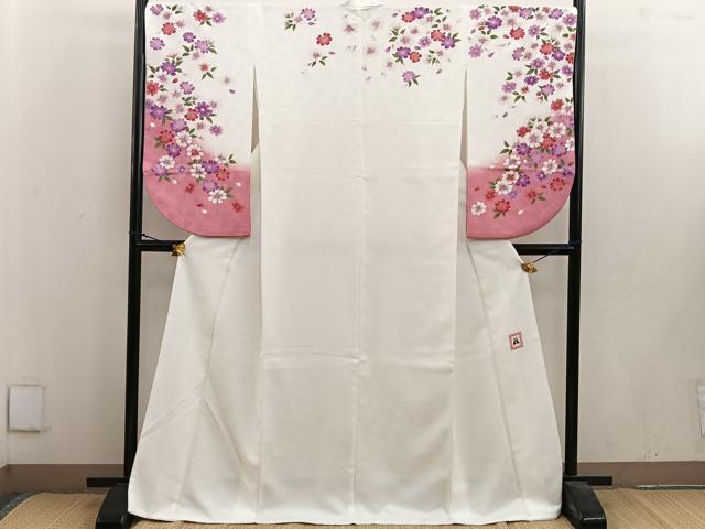 平和屋着物●「anan」ブランド　小振袖　舞花文　洗える着物　BAAV0980mz