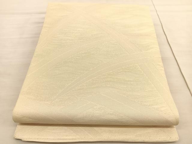 平和屋着物＊夏物　全通柄袋帯　草葉文　銀糸　正絹　逸品　BAAV5371hv