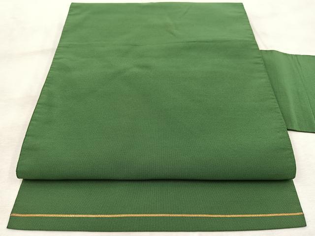 平和屋着物●爪掻き本綴れ　八寸名古屋帯　緑青色　正絹　逸品　BAAV7108yc