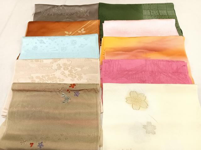 平和屋着物★和装小物　上質な帯揚げ　10枚セット　逸品　CAAK2714xe