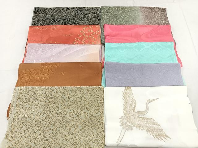 平和屋着物★和装小物　上質な帯揚げ　10枚セット　逸品　CAAK2716xe