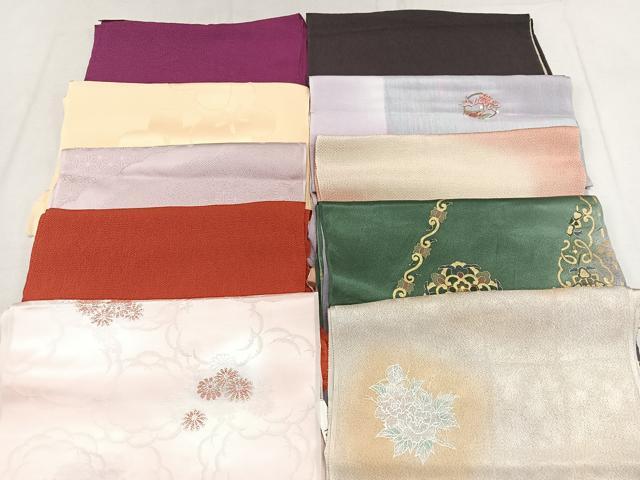 平和屋着物★和装小物　上質な帯揚げ　10枚セット　逸品　CAAK2718xe