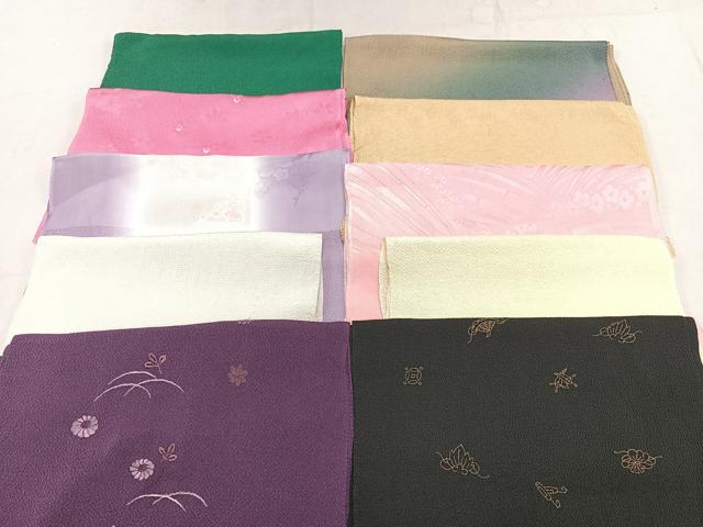 平和屋着物★和装小物　上質な帯揚げ　10枚セット　逸品　CAAK2719xe