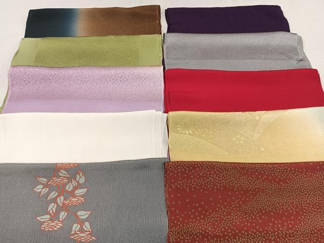 平和屋着物★和装小物　上質な帯揚げ　10枚セット　逸品　CAAK2720xe