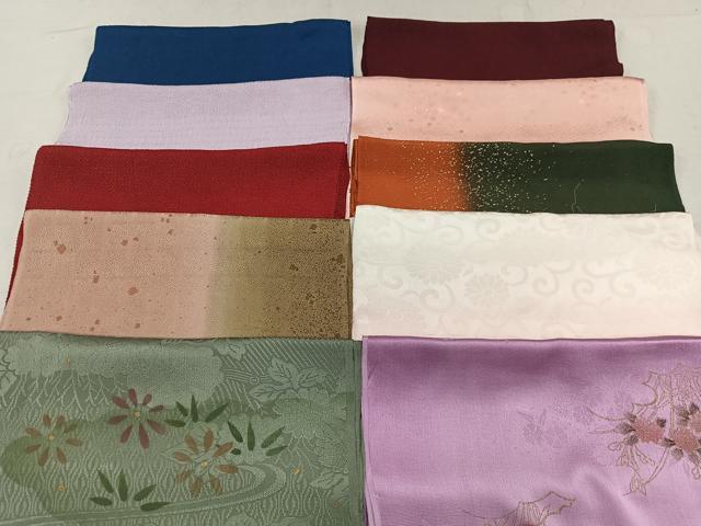 平和屋着物★和装小物　上質な帯揚げ　10枚セット　逸品　CAAK2721xe