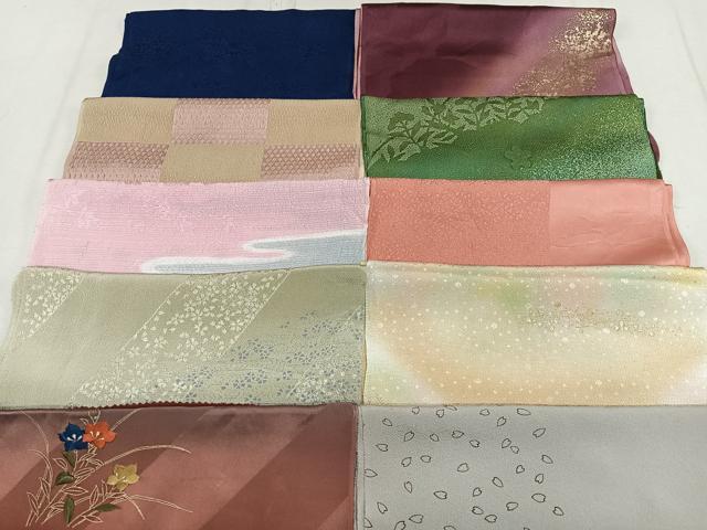 平和屋着物★和装小物　上質な帯揚げ　10枚セット　逸品　CAAK2723xe