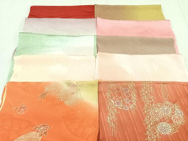 平和屋着物★和装小物　上質な帯揚げ　10枚セット　逸品　CAAK2728xe
