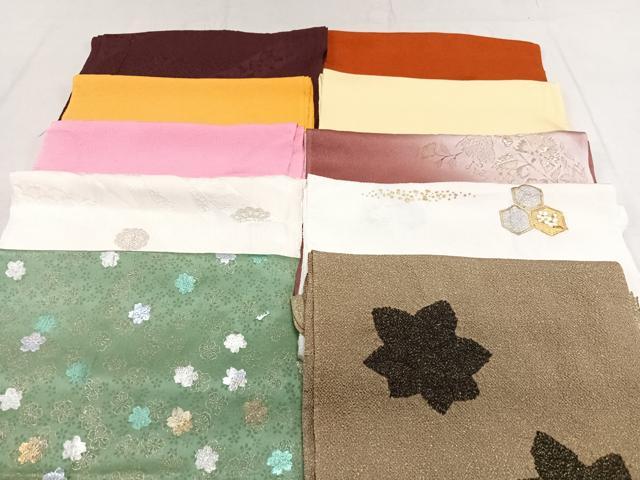 平和屋着物★和装小物　上質な帯揚げ　10枚セット　逸品　CAAK2729xe