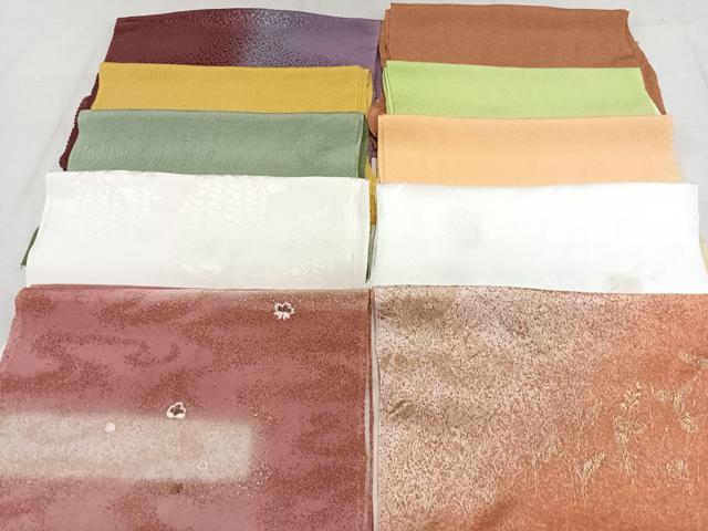 平和屋着物★和装小物　上質な帯揚げ　10枚セット　逸品　CAAK2732xe