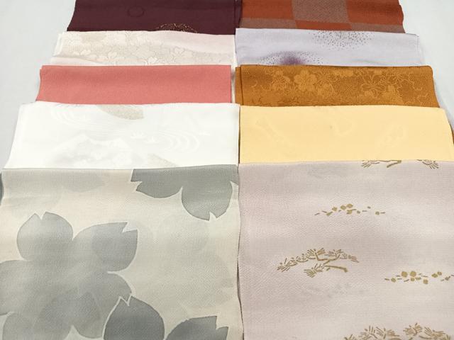 平和屋着物★和装小物　上質な帯揚げ　10枚セット　逸品　CAAK2739xe