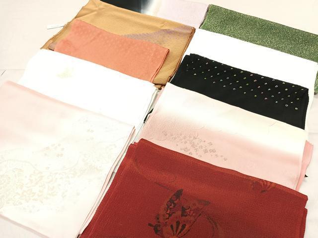 平和屋着物★和装小物　上質な帯揚げ　10枚セット　逸品　CAAL0643xi