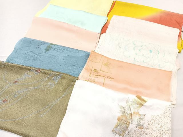 平和屋着物★和装小物　上質な帯揚げ　10枚セット　逸品　CAAL0650xi