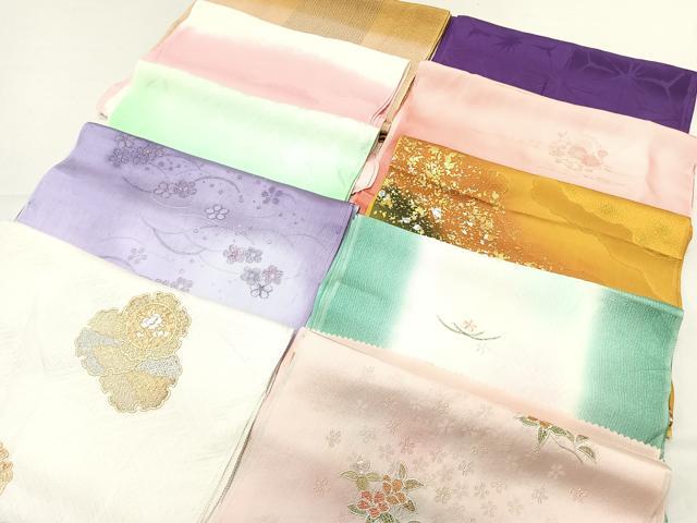 平和屋着物★和装小物　上質な帯揚げ　10枚セット　逸品　CAAL0652xi