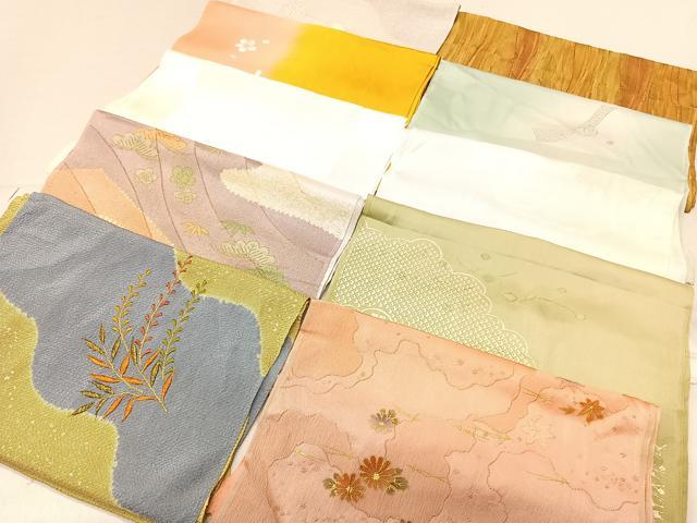 平和屋着物★和装小物　上質な帯揚げ　10枚セット　逸品　CAAL0653xi