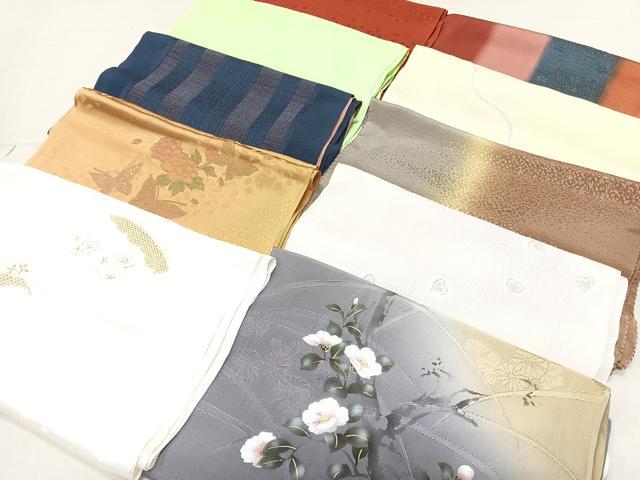 平和屋着物★和装小物　上質な帯揚げ　10枚セット　逸品　CAAL0658xi