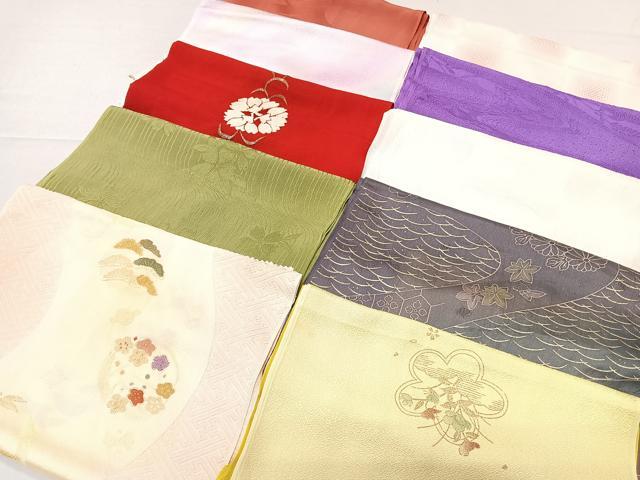 平和屋着物★和装小物　上質な帯揚げ　10枚セット　逸品　CAAL0659xi