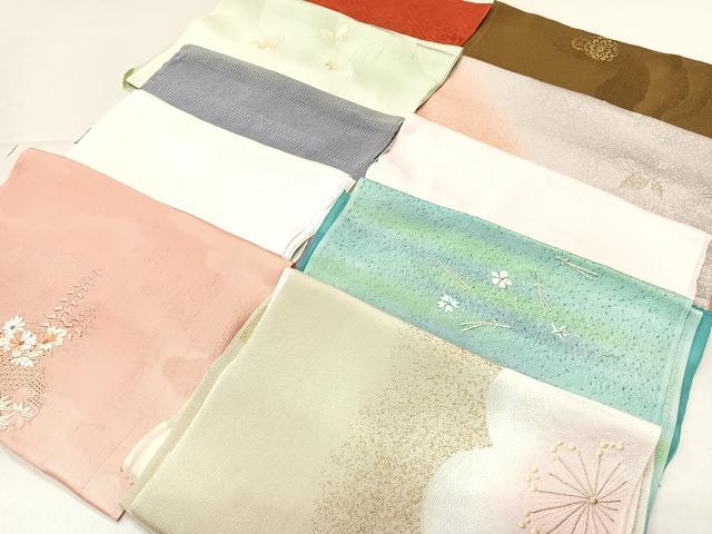 平和屋着物★和装小物　上質な帯揚げ　10枚セット　逸品　CAAL0663xi