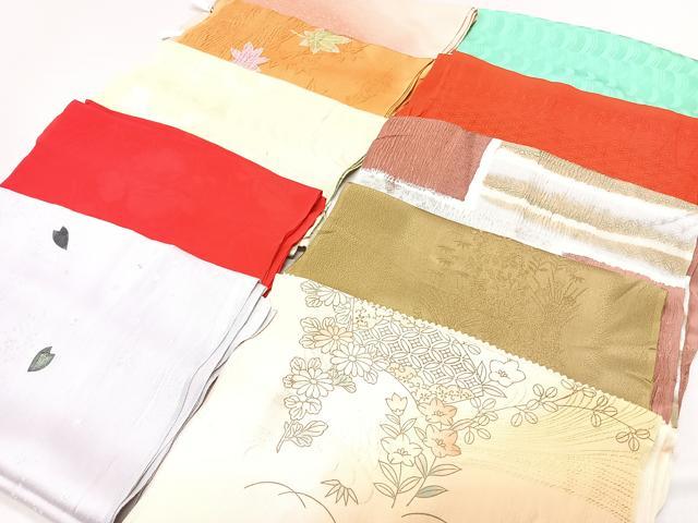 平和屋着物★和装小物　上質な帯揚げ　10枚セット　逸品　CAAL0666xi