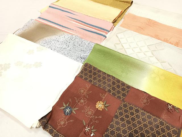 平和屋着物★和装小物　上質な帯揚げ　10枚セット　逸品　CAAL0669xi